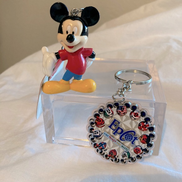 Other | Vintage Disney Keychains Vicky And Epcot Center | Poshmark